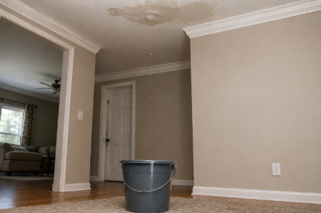 How to Temporarily Stop a Roof Leak from Inside